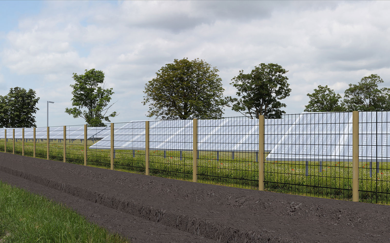 Burwell Solar Farm - Axis